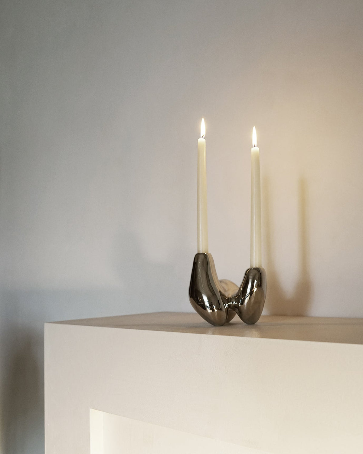 Hein Studio Unity Candleholder - Titanium | Leilah